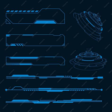 Ilustración De Interfaz De Usuario Futurista Vector Premium
