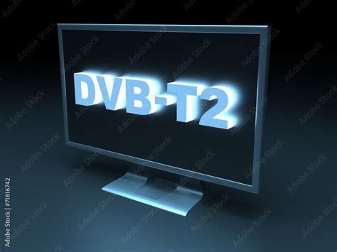 Dvb T2 Digital Video Broadcasting Terrestrial Ilustración De Stock Adobe Stock