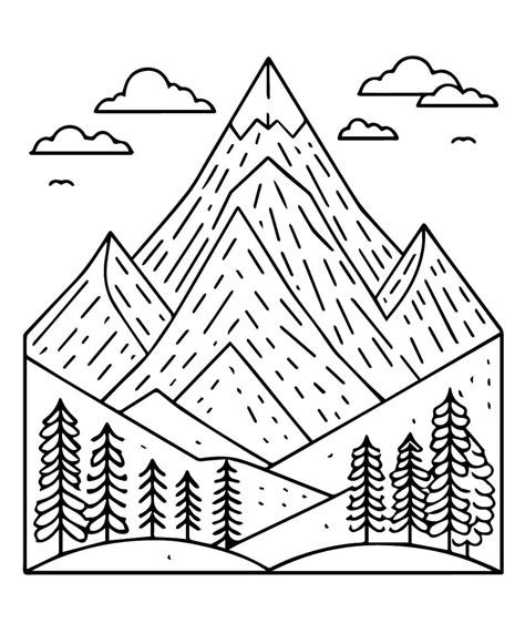 Disegni Di Montagne Da Colorare Disegni Colorarecom