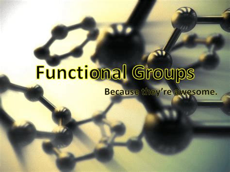 Biomolecules Functional Groups