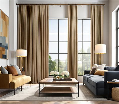 Long Curtain Rods For Living Room Decoration