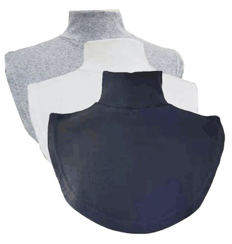 Redodeco Cotton Mock Turtleneck Dickey Half Top Collar Neck Blouse