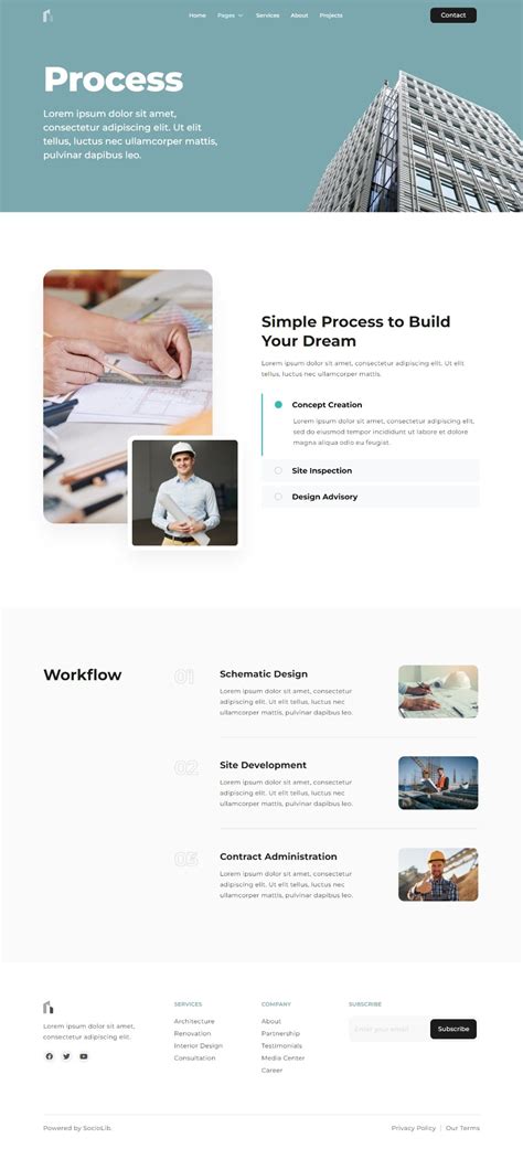 Modular Architecture And Construction Elementor Template Kit Design Template Place
