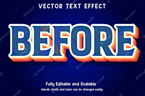 Premium Vector Editable 3d Text Effect Vector Illustration Template