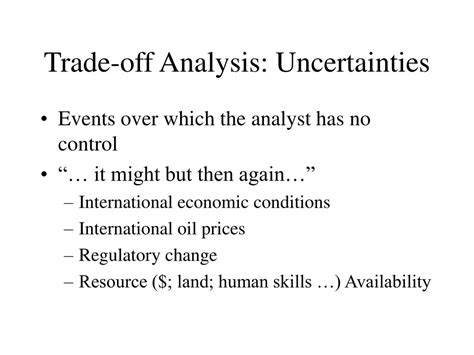 Ppt Trade Off Analysis Powerpoint Presentation Free Download Id
