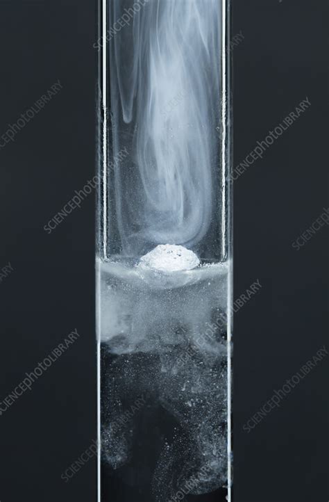 Potassium Reacts With Water Stock Image C0391186 Science Photo