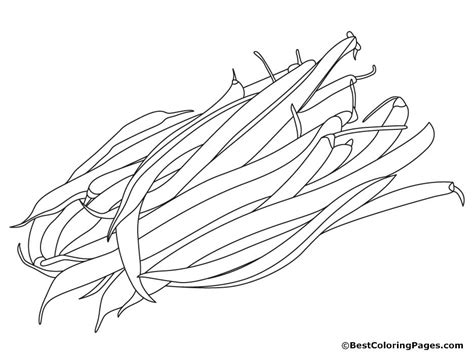 String Beans Coloring Pages Download Free String Beans Coloring Pages