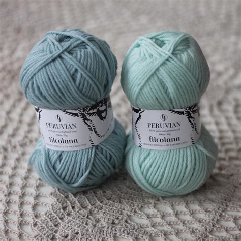 Filcolana Peruvian Highland Wool 50g Colors 281 Rime Frost And 333