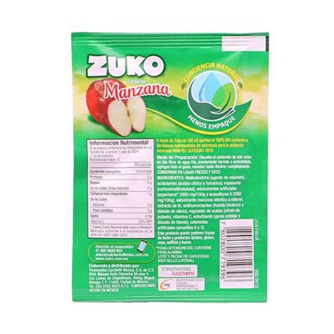 Polvo Zuko Light Limon 11 Grs Zuko Surtitienda