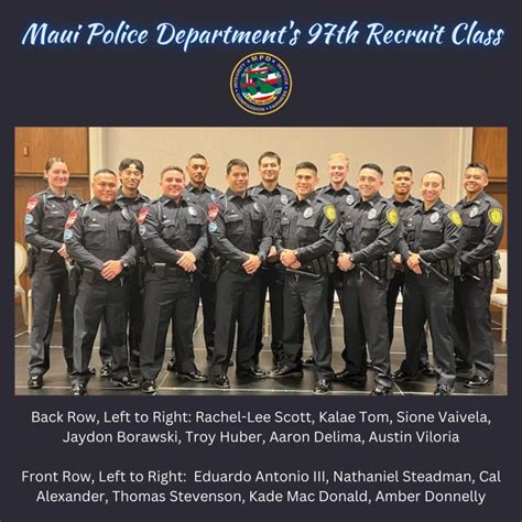 13 Join Maui Police Department Ranks After Graduating With 97th Recruit