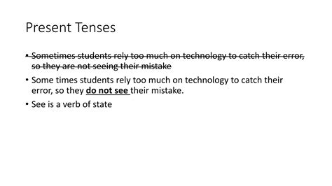 Verb Tenses And Passives Part 1 Ppt