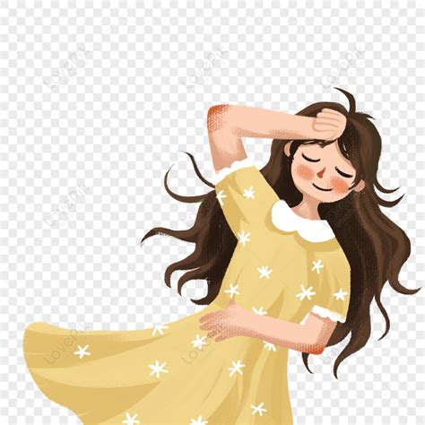 잠자는 소녀 Png 일러스트 무료 다운로드 Lovepik