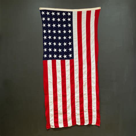 Large Early 20th C American Flag With 48 Stars C1940 1950 For Sale At