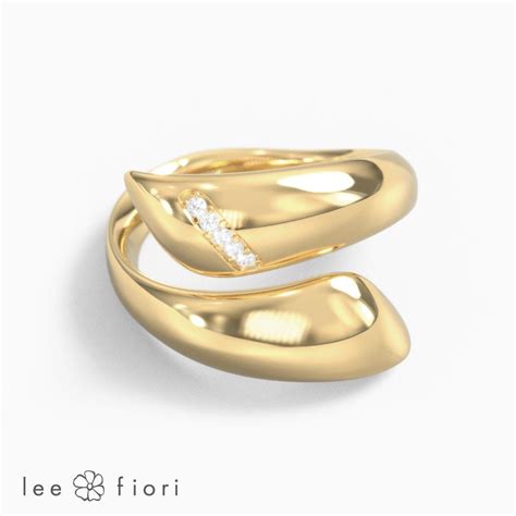 Bypass Statement Ring With Accents Everyday Jewelry Statement Rings