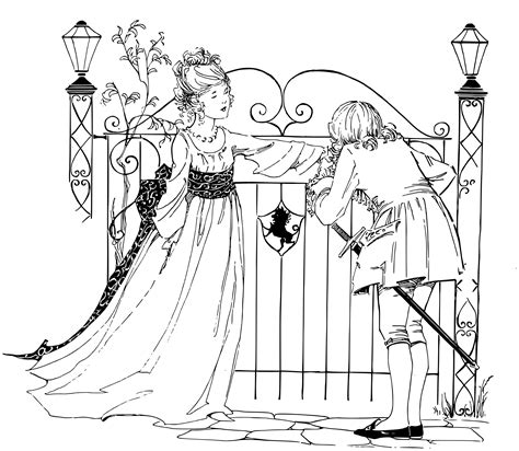 Clipart A Prince Kissing The Hand Of The Princess