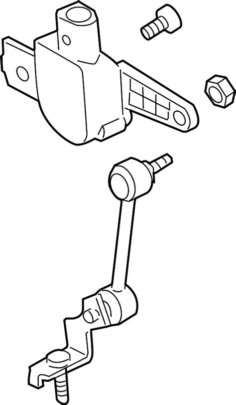Audi A3 Headlight Level Sensor Front 8j0941273g Audi Beaverton Beaverton Or