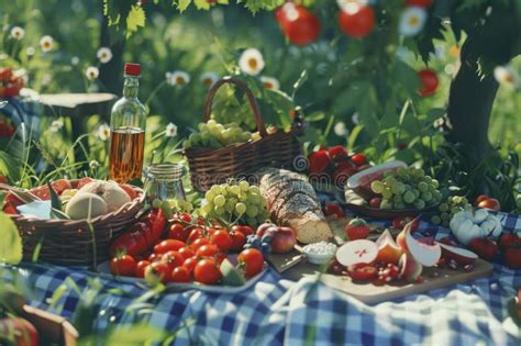 Picnic Setup Stock Image Image Of Basket Picnic Camping 382903445