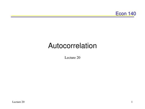 Ppt Autocorrelation Powerpoint Presentation Free Download Id 1291439