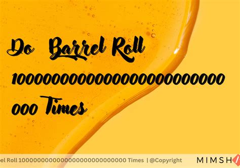 Do A Barrel Roll Mimshacks