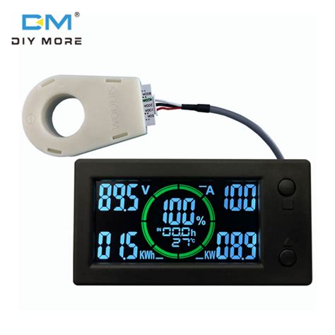 Diymore Current Voltage Meter Digital Mini Ammeter Voltmeter Gauge With