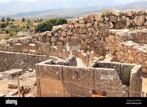 Grave Circle A Is A 16th Century Bc Royal Cemetery Situated To The