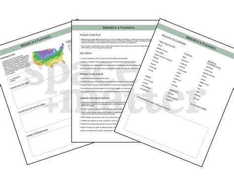 Produce Garden Guide Logbook Printable 30 Pages Instant Download