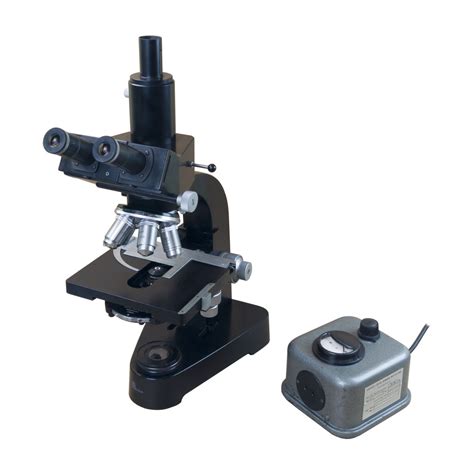 Ernst Leitz Wetzlar Trinocular Microscope Five Objectives Illumination Vintage New York