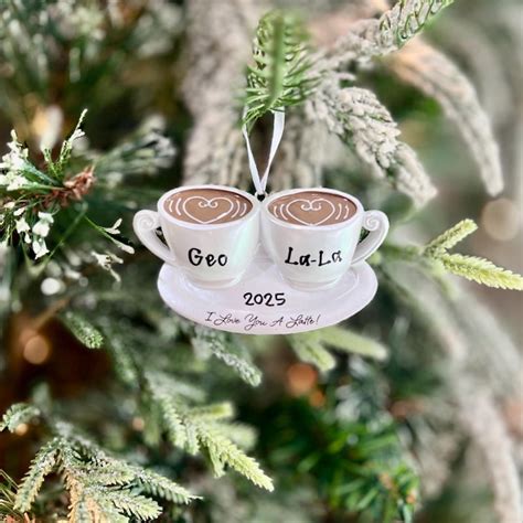 Coffee Cup Resin Ornament Etsy