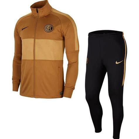 Inter Tracksuit Dry Strike Bronze Black Truly Gold