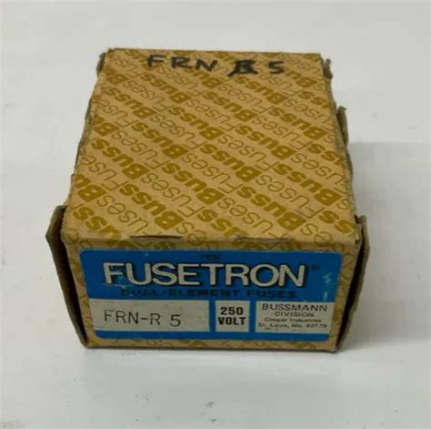 Bussmann Fusetron Frn R 5 5 Amp Box Of 10 250v Dual Ccx Meses Sin Interés