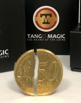 Piece Pliante 50 Centimes Euro Système Interne Folding Coin Tango Magie
