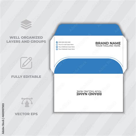 Corporate Identity Envelope Creative Modern Envelope Template Paper