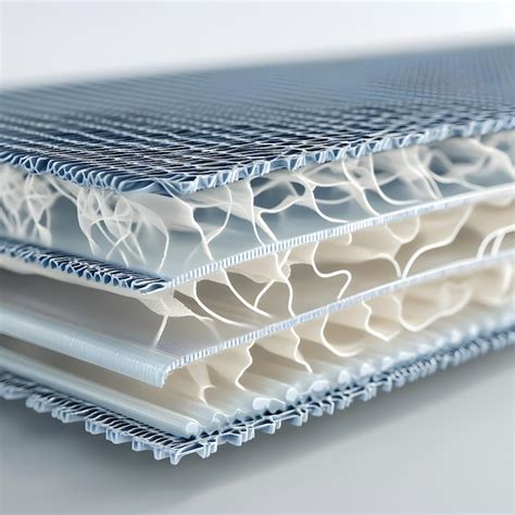 A Stack Of Blue And White Porcelain Tiles With The Number 3 On The Side Premium Ai Generated Image