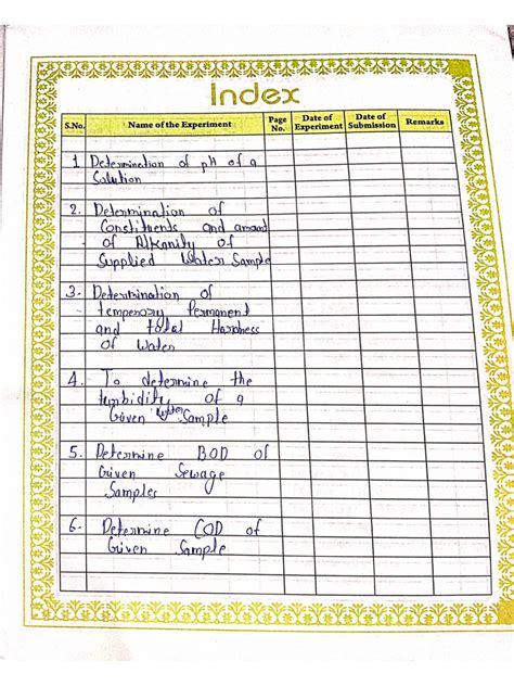 Environment Engineering Practical File Pdf