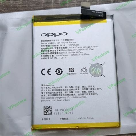 Jual Batre Baterai Oppo Reno5 4g Reno 5 Cph2159 Original Blp839 Blp