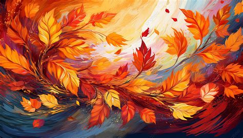 Autumn Leaves Swirl In The Wind Background Autumn Leaves Fall Foliage