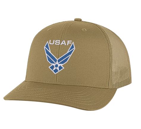 Usaf Classic Trucker Hat Embroidered Air Force Logo Mesh Snapback Cap America 2 Wear