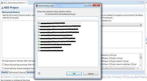 Robotframework Redxml It Asks Me To Choose Associated Class Files