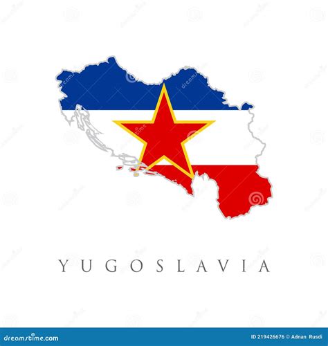 Yugoslavia Map Individual Regions With Names Infographics And Icons