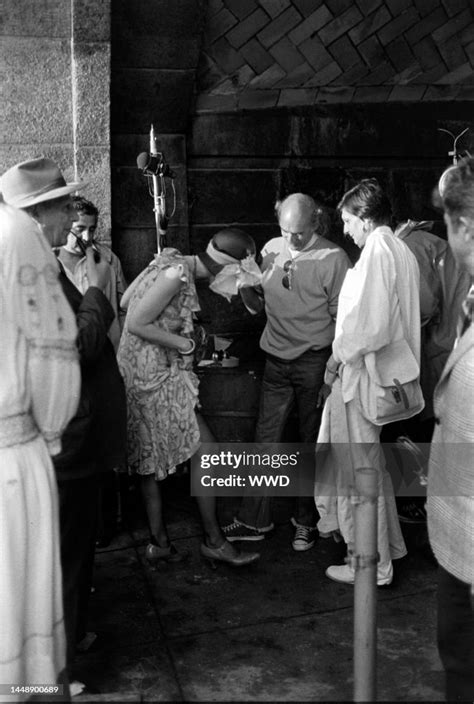 Actor Karen Black And Director Jack Clayton Await Filming During