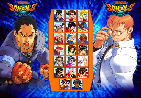 Rival Schools Character Select Cps2 Style By Kdgamer015 On Deviantart