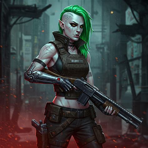 Shadowrun Ork Runner By Ehran The Scribe On Deviantart
