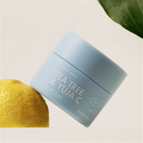 Tonymoly Pure Dew Tea Tree And Yuja C Cream 50ml Kool Seoul