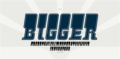 Bold And Strong Vector Geometric Font For Logos And Branding Heavy