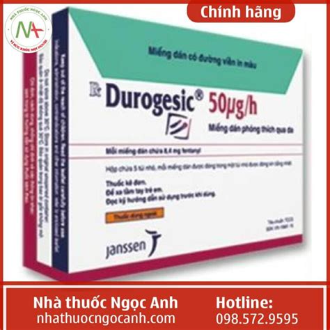 Thuốc Durogesic 50 µgh Dạng Miếng Dán Giá Bao Nhiêu Mua ở đâu