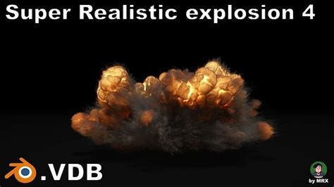 Super Realistic Explosion 4 Vdb Animated 3d Model Animated Cgtrader