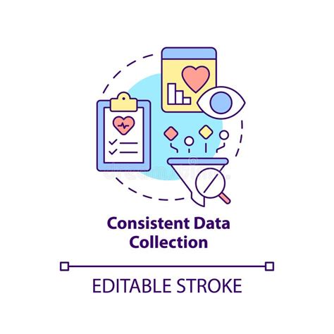 Consistent Data Collection Concept Icon Stock Vector Illustration Of Public Prepare 249128028