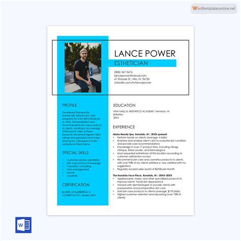 20 Perfect Esthetician Resume Examples Free Templates