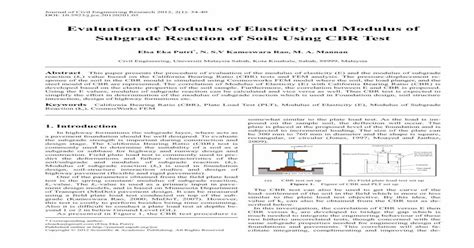 Download Pdf Cbr And Modulus Of Subgrade Reaction