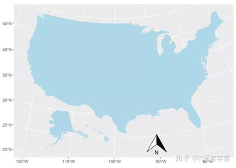 Ggspatial Ggplot2的地图制作拓展包（1）：如何添加指北针和比例尺 知乎
